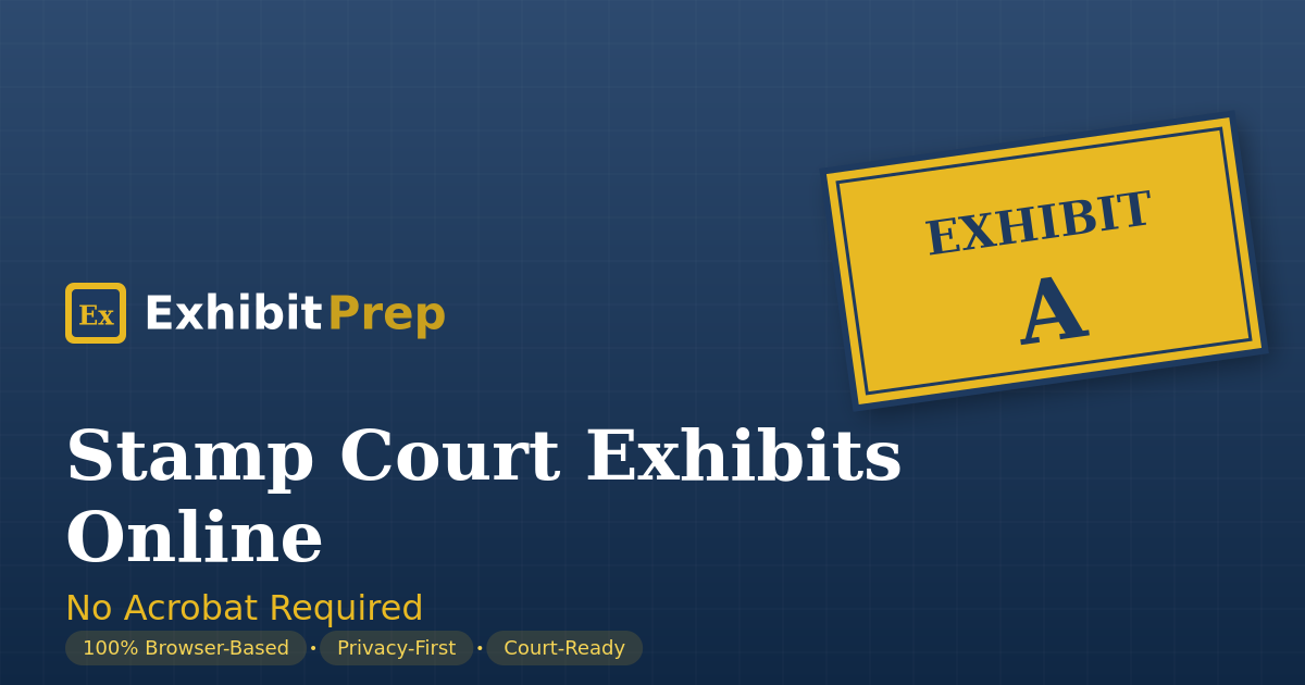 Plaintiffs Use Numbers, Defendants Use Letters | Exhibit Guide